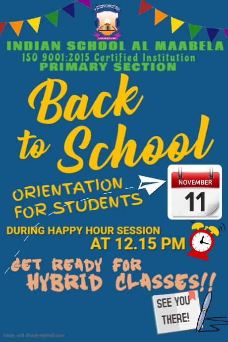 Copy of Back to school Orientation | PosterMyWall