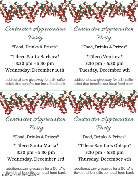 TC Holiday hand out flyer | PosterMyWall