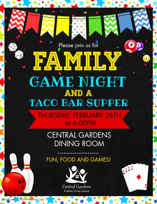 Family Game Night Flyer | PosterMyWall