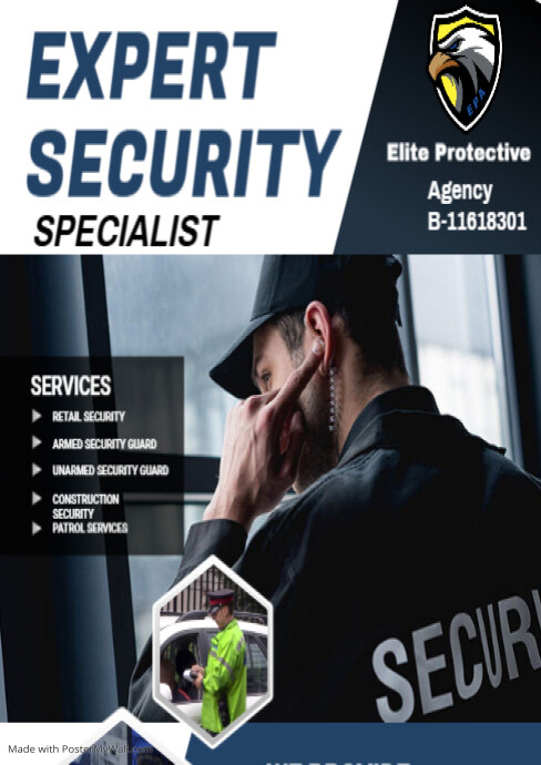 Copy of security service flyer | PosterMyWall