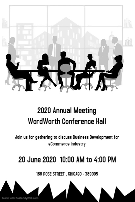 Copy of meeting poster | PosterMyWall