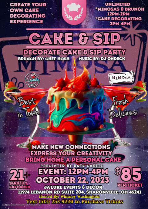 Cake Shop Sweet Bakery Flyer | PosterMyWall