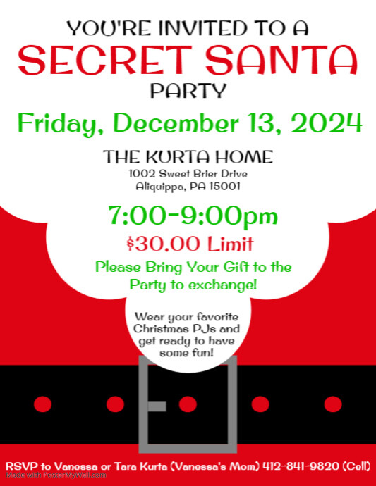 Secret Santa | PosterMyWall
