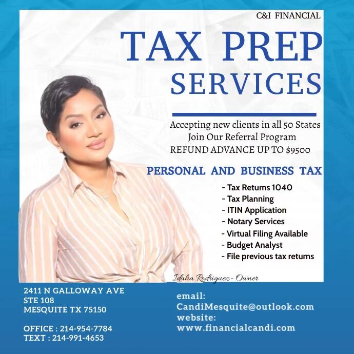 Tax & Consulting Services Ad | PosterMyWall