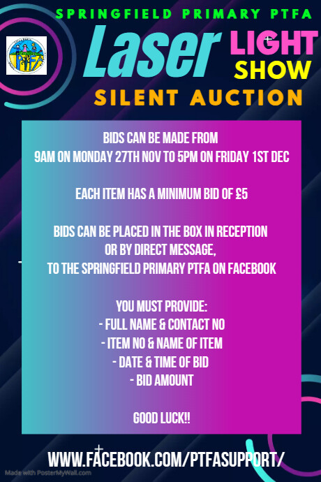 Silent Auction Instructions | PosterMyWall