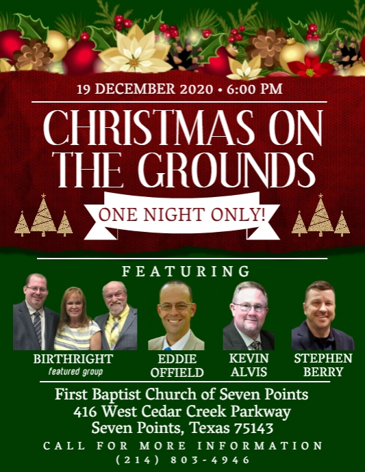 Copy of 2020 Christmas On The Grounds Poster | PosterMyWall