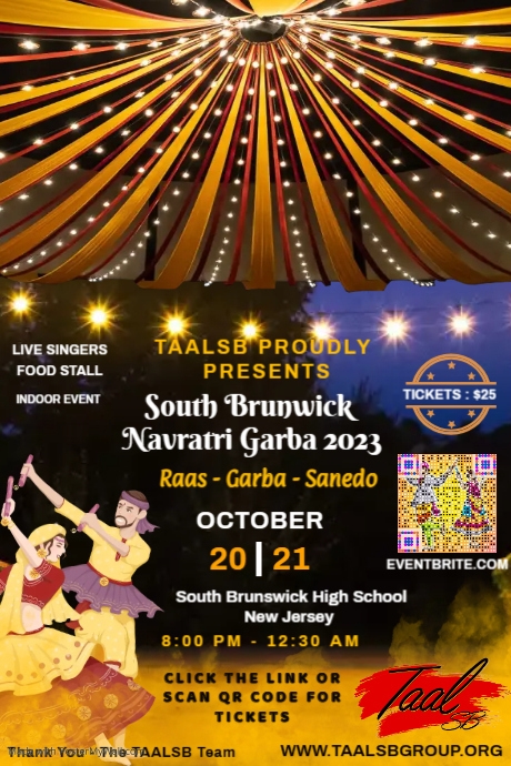 Navratri Garba Night Celebration Template | PosterMyWall