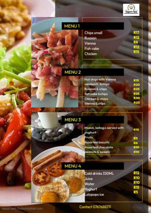 Food Menu Flyer Template | PosterMyWall