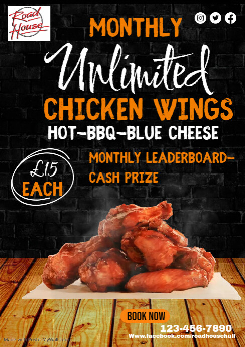 Delicious Unli Wings | PosterMyWall