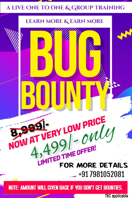 bug bounty | PosterMyWall