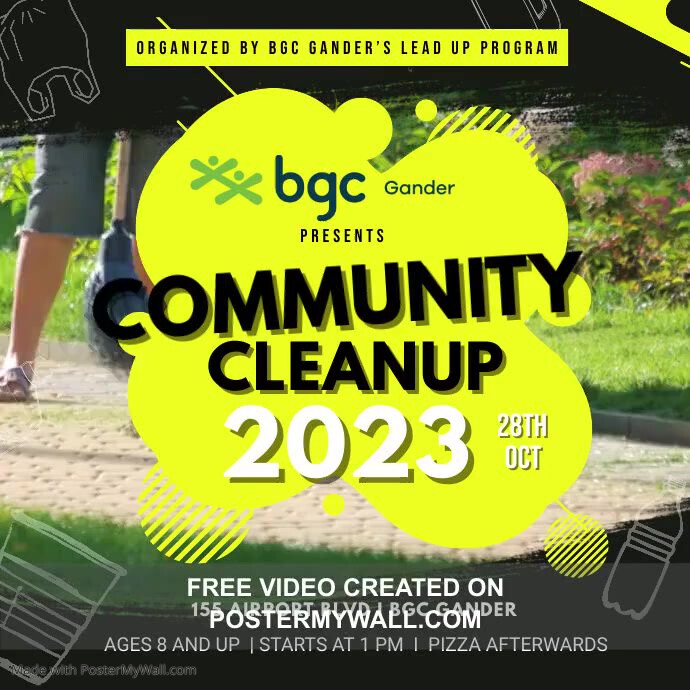 Yellow Church Cleanup Community Day Video | PosterMyWall