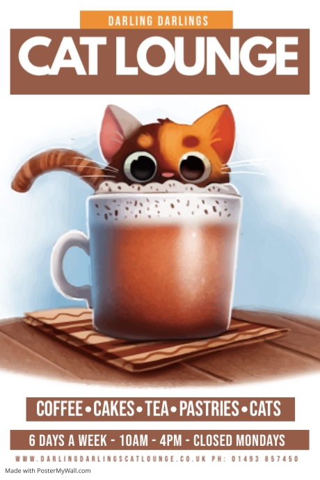 Copy of Cat Cafe Poster | PosterMyWall