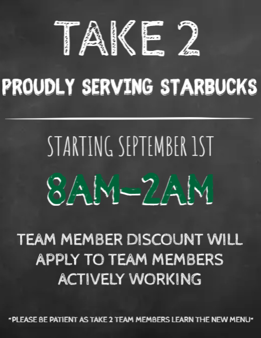 Copy of Starbucks Birthday Welcome Sign | PosterMyWall
