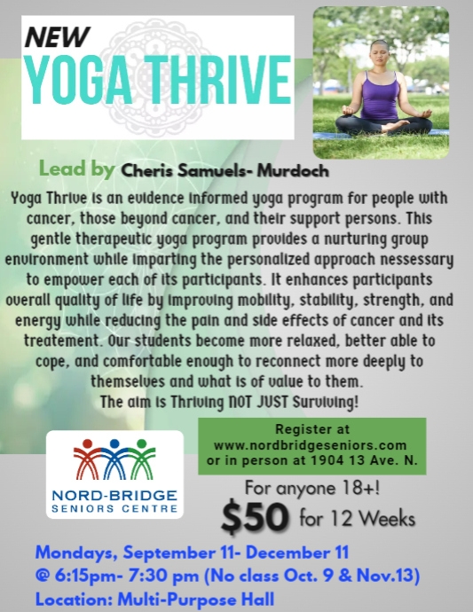 Yoga Thrive | PosterMyWall