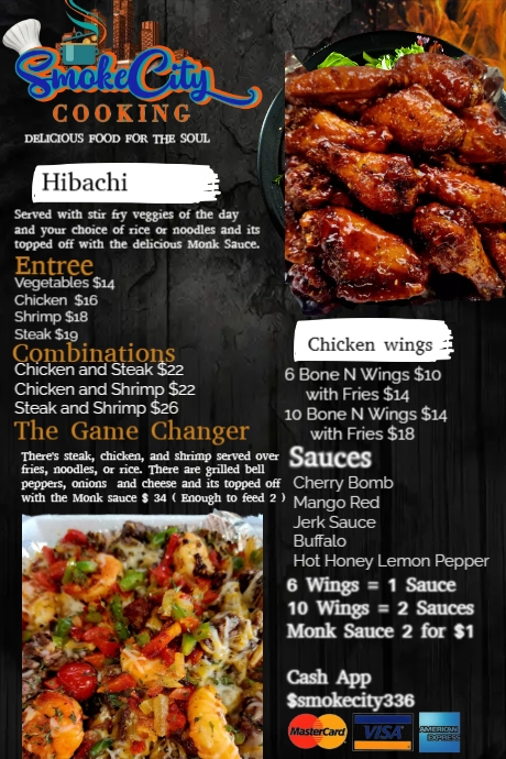 Steak Menu Layout Ads (2) | PosterMyWall