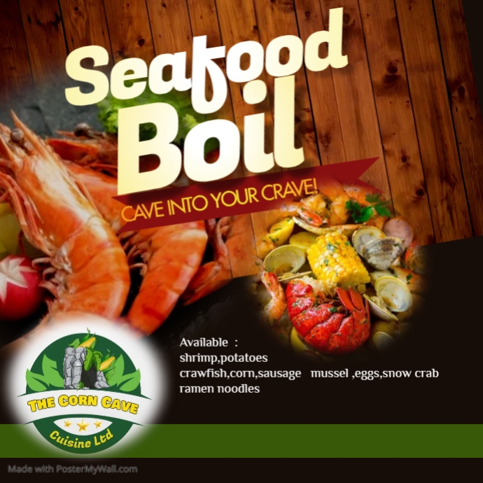Seafood Boil Flyer (1) | PosterMyWall