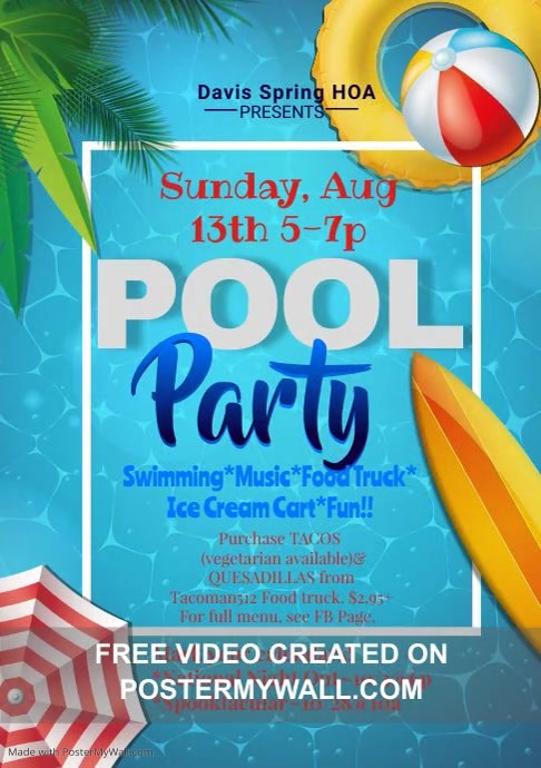 Copy of Pool Party | PosterMyWall