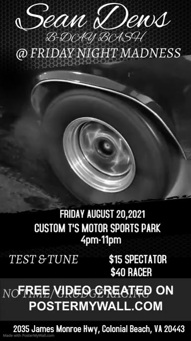 Copy of Copy of Copy of Short Track Showdown Video Post | PosterMyWall