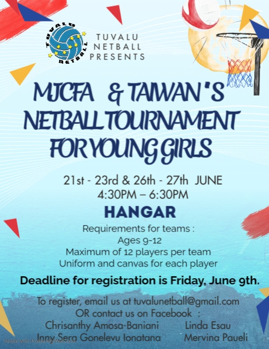 Copy of Blue Netball Festival Flyer | PosterMyWall