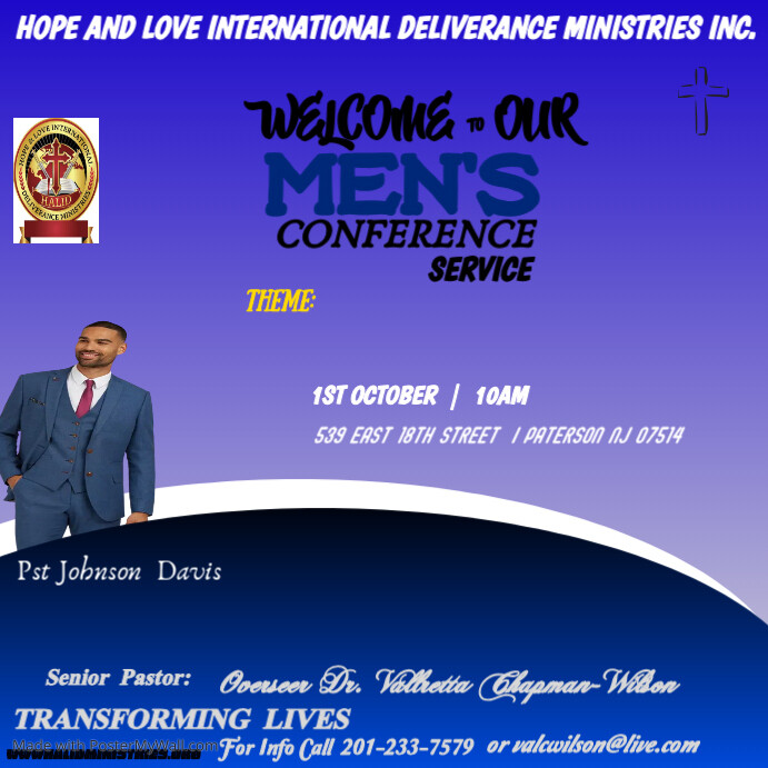 MENS CONFERENCE EVENT TEMPLATE | PosterMyWall
