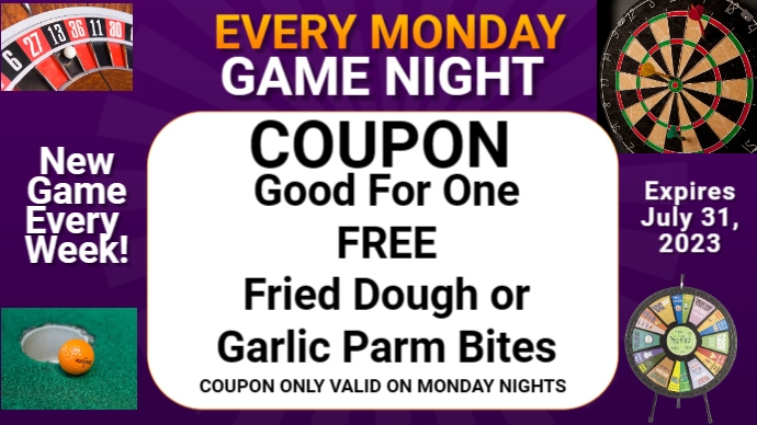 Copy of Game Night Coupon | PosterMyWall