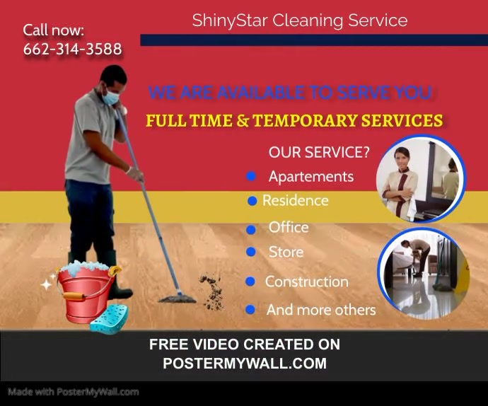 cleaning and maintenace service flyer (1) | PosterMyWall