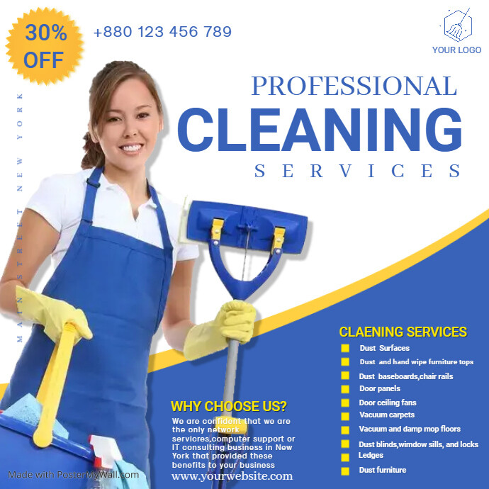 Cleaning services, washing ,event | PosterMyWall