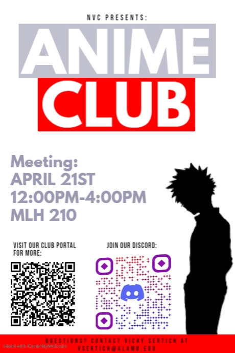 Anime Club Poster | PosterMyWall