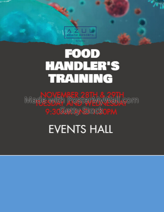 Food Handler's - November | PosterMyWall