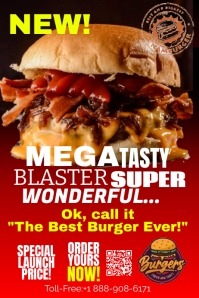 Burger Shop Poster Design Template | PosterMyWall