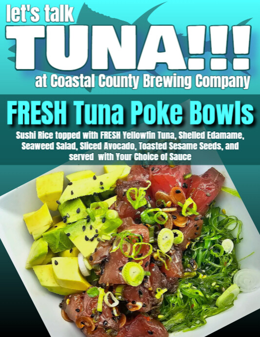 tuna poke flyer | PosterMyWall