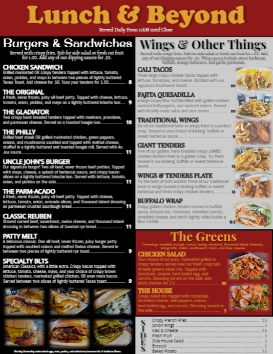 2021 Lunch Page | PosterMyWall