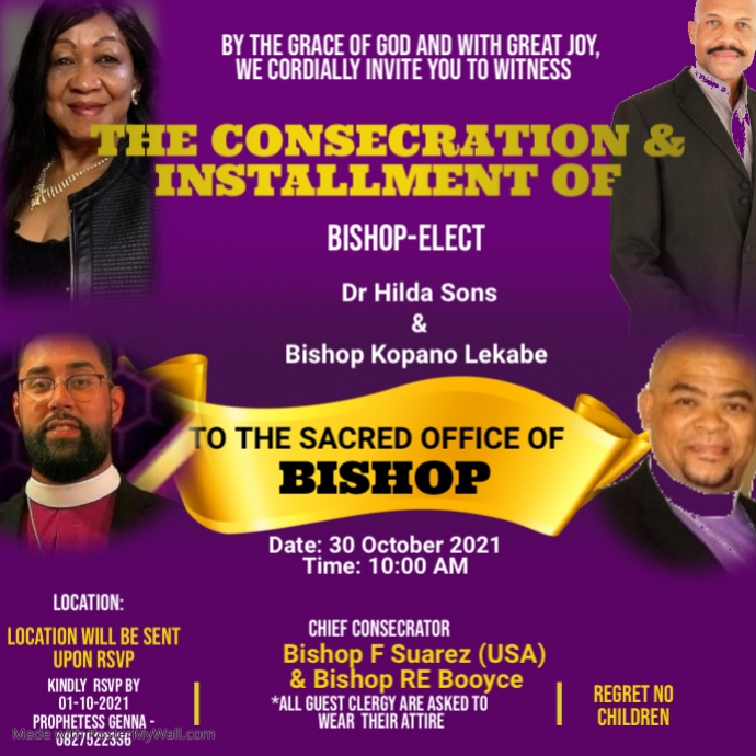 Copy of Copy of Consecration Service | PosterMyWall