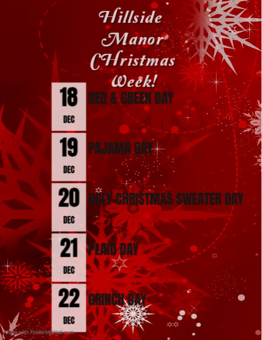 Christmas calendar, Christmas events,calendar | PosterMyWall
