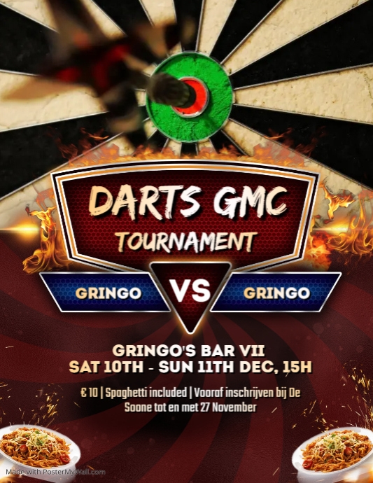 Darts tournament flyer design (1) | PosterMyWall