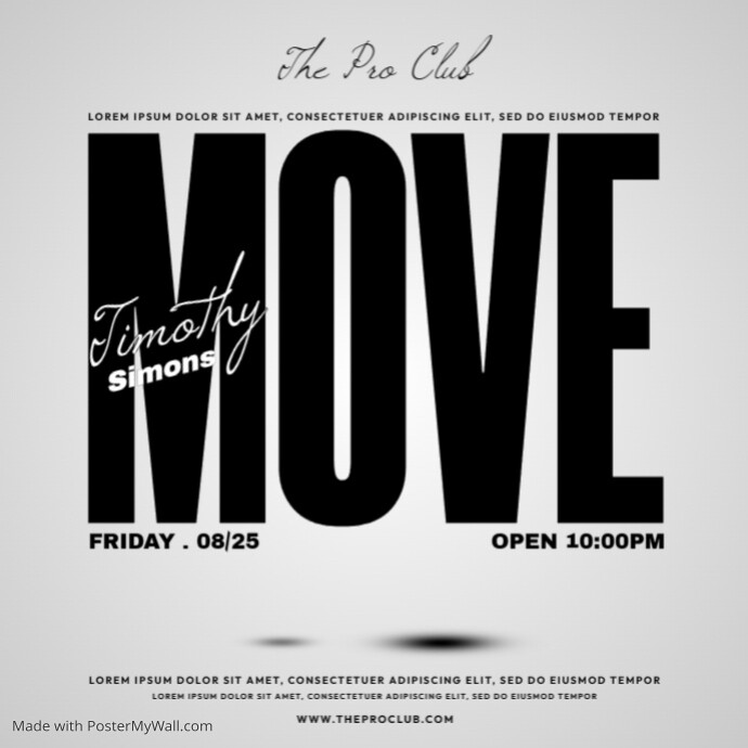 Club Event Party | PosterMyWall