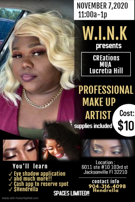 Copy of mua flyer template | PosterMyWall