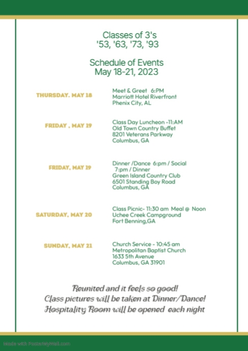 graduation program template pg2 (1) | PosterMyWall