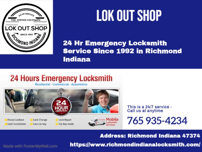 Emergency Locksmith Service | PosterMyWall