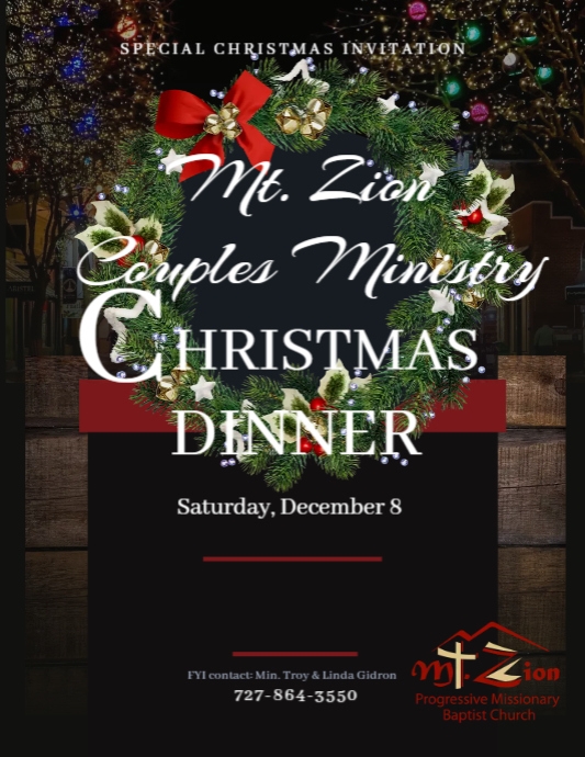 Christmas Dinner Flyer (1) | PosterMyWall