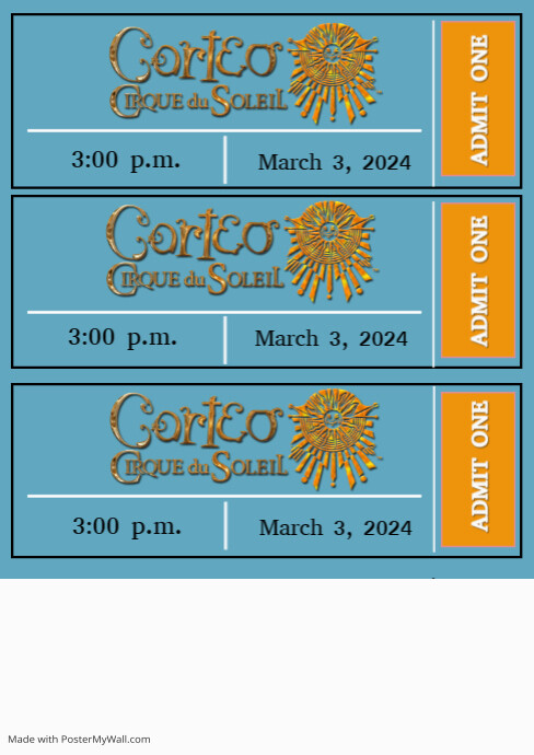 Family Time Ticket | PosterMyWall