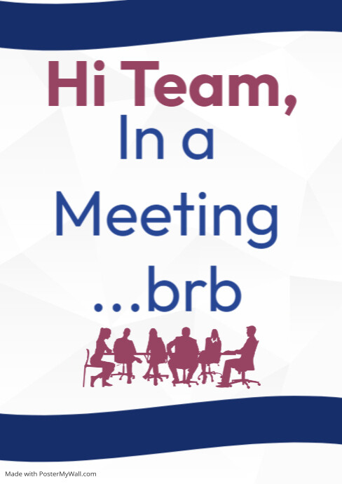 meeting advert | PosterMyWall