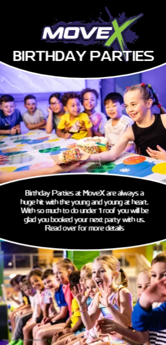 Birthday Parties Front | PosterMyWall