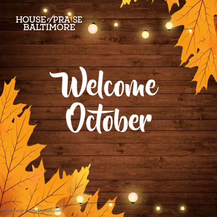 welcome October | PosterMyWall