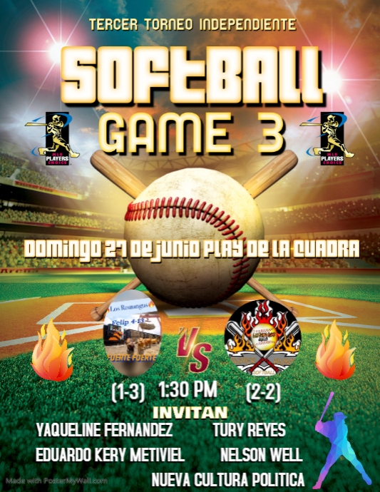 Copy of Copia de Baseball tournament template | PosterMyWall