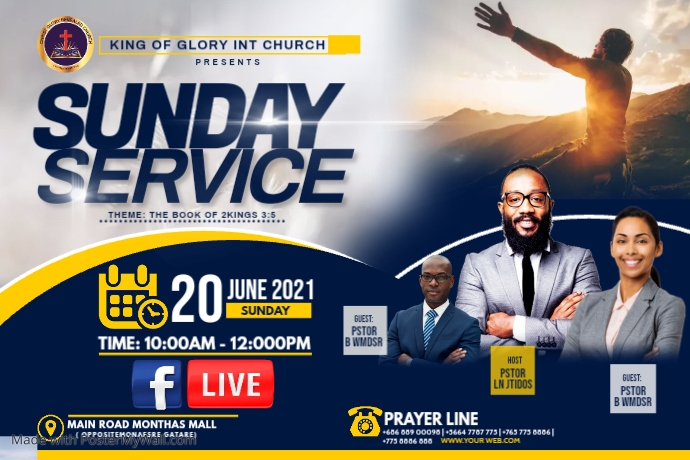 Sunday service | PosterMyWall