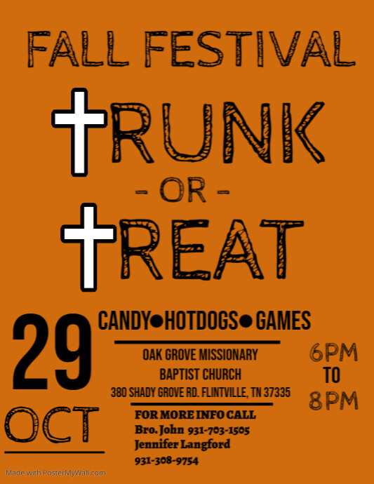 Trunk Or Treat | PosterMyWall