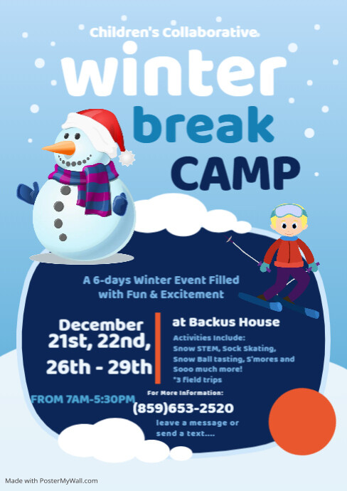 Kids Winter Camp Flyer | PosterMyWall