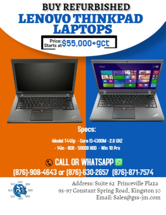 Lenovo Thinkpad T440p i5 Laptops | PosterMyWall