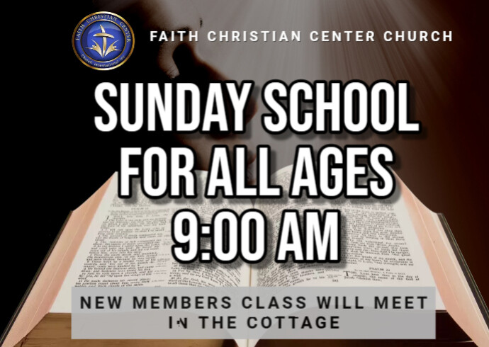Sunday School Service Postcard | PosterMyWall